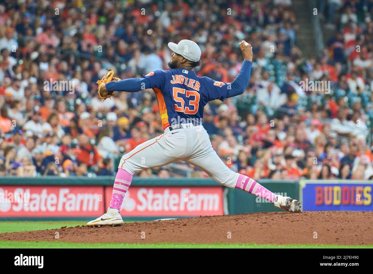 Houston Tx. 08/05/2022, May 8 2022: Houston pitcher Cristian Javier (53 ...
