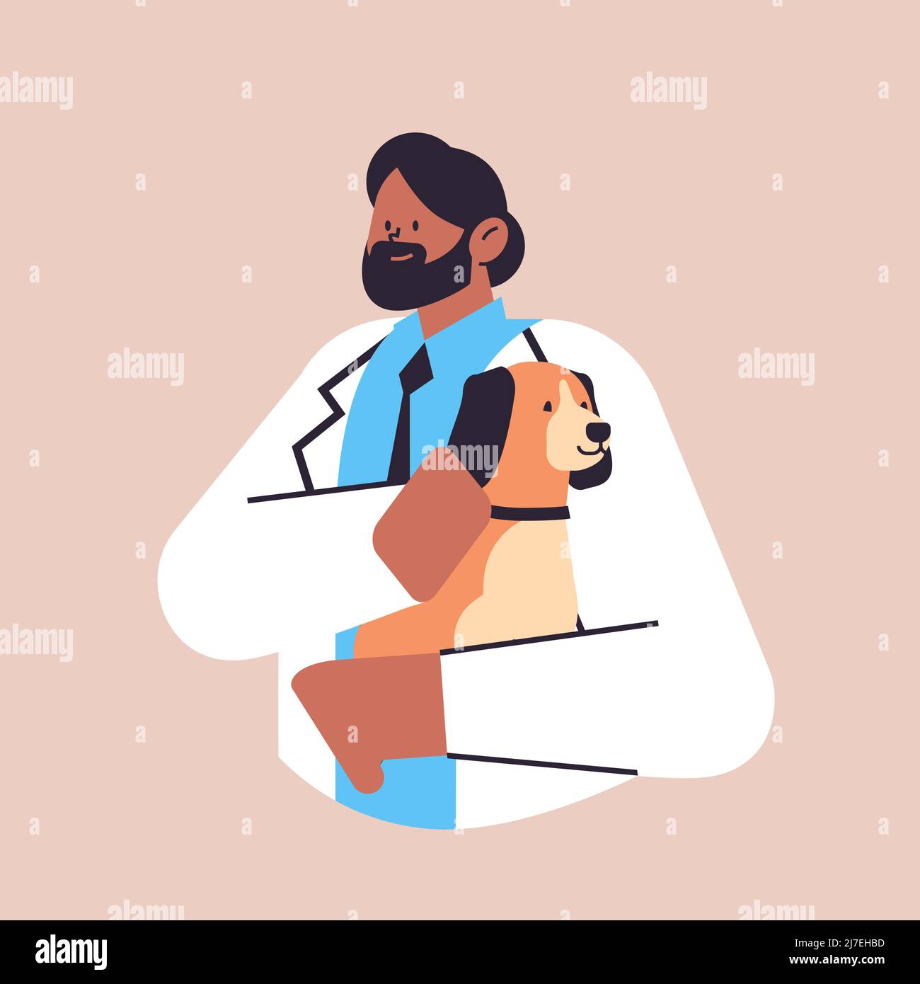 scientist or veterinary worker doing experiments in lab with ...