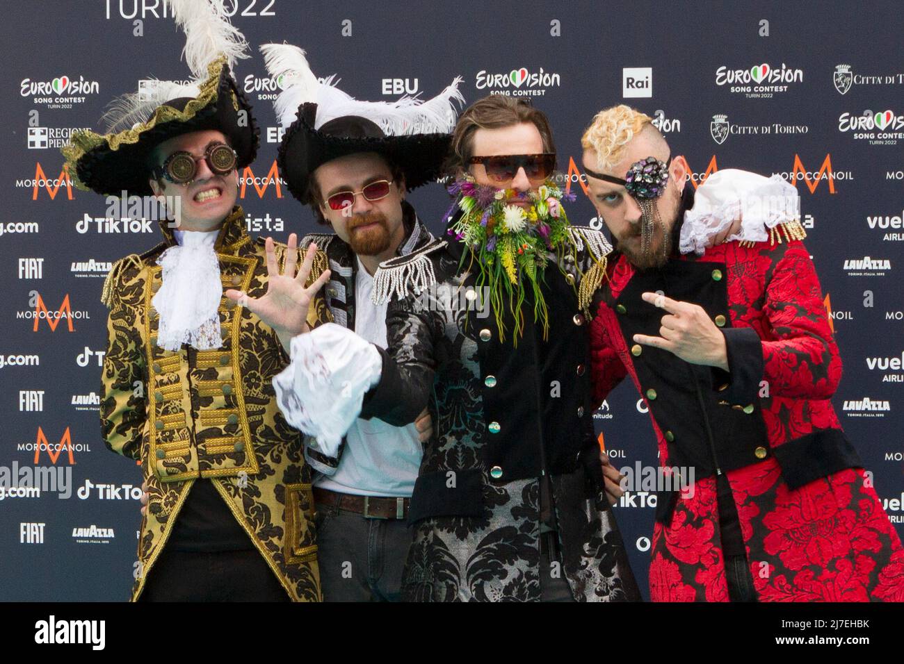 Turin, Italy. 08th May 2022. Georgian group Circus Mircus on Turquoise ...