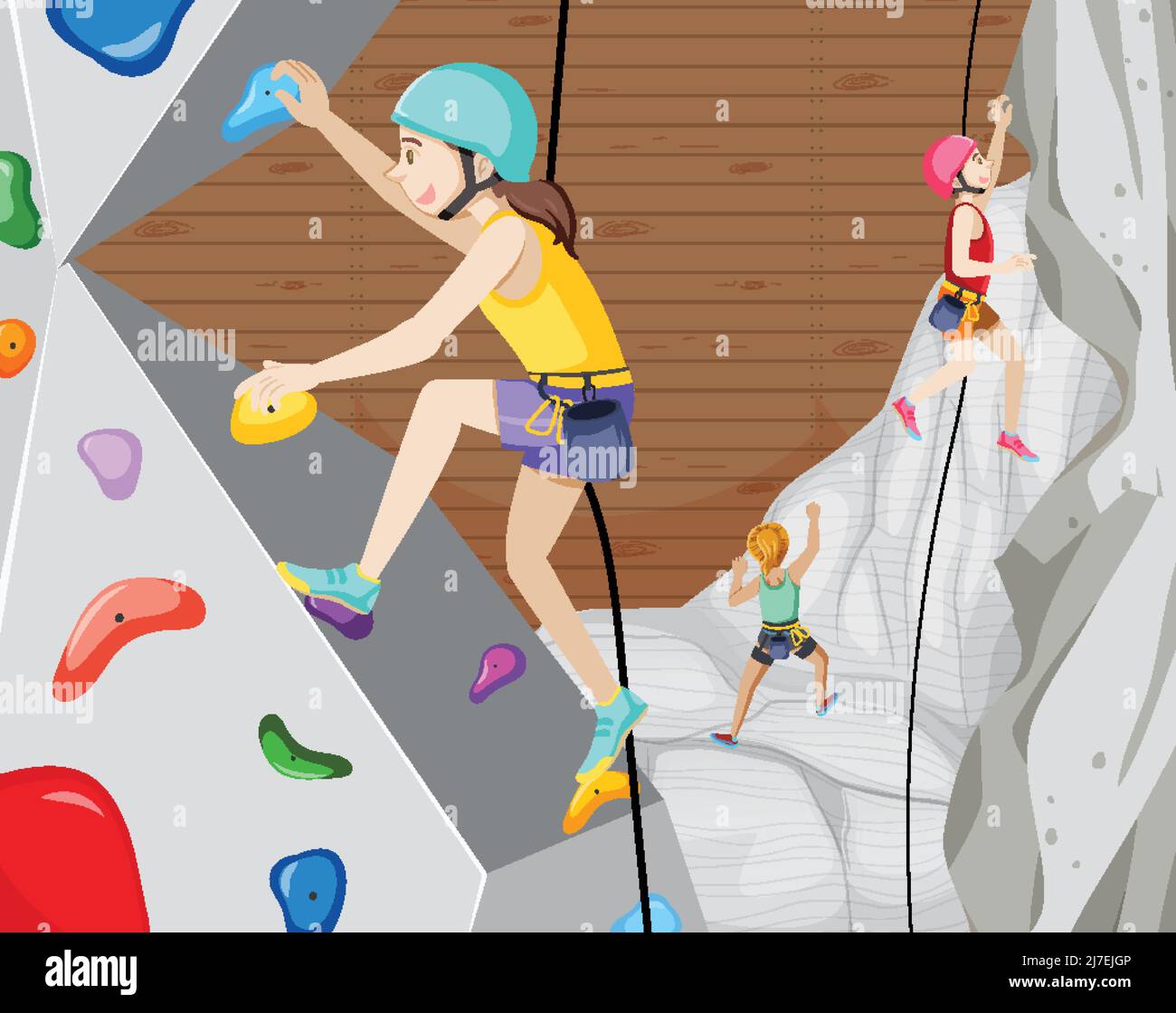 Climber helmet wall climbing Stock Vector Images - Alamy