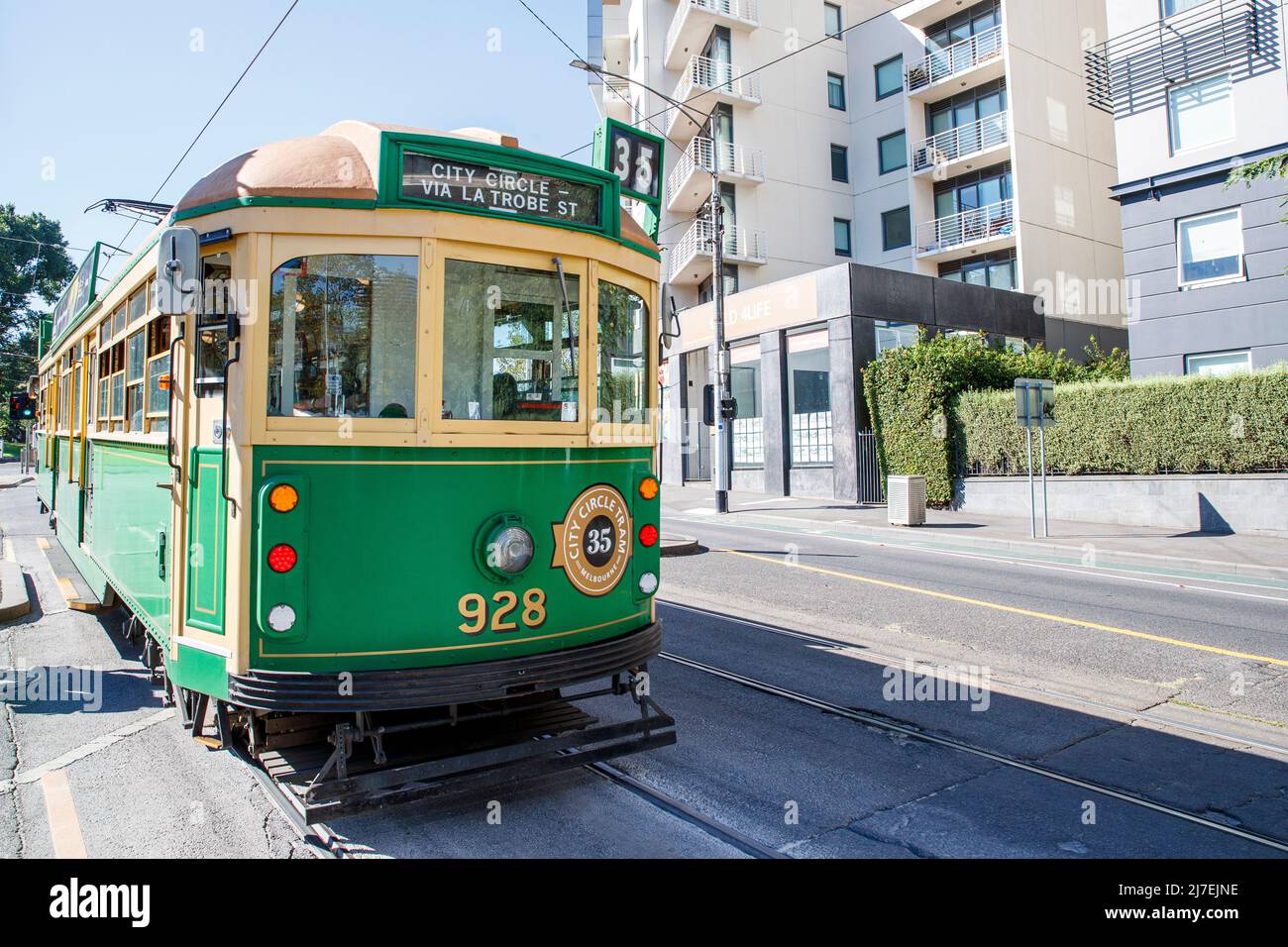 Route 35, tourist tram in Melbourne, Victoria, Australia, Saturday ...