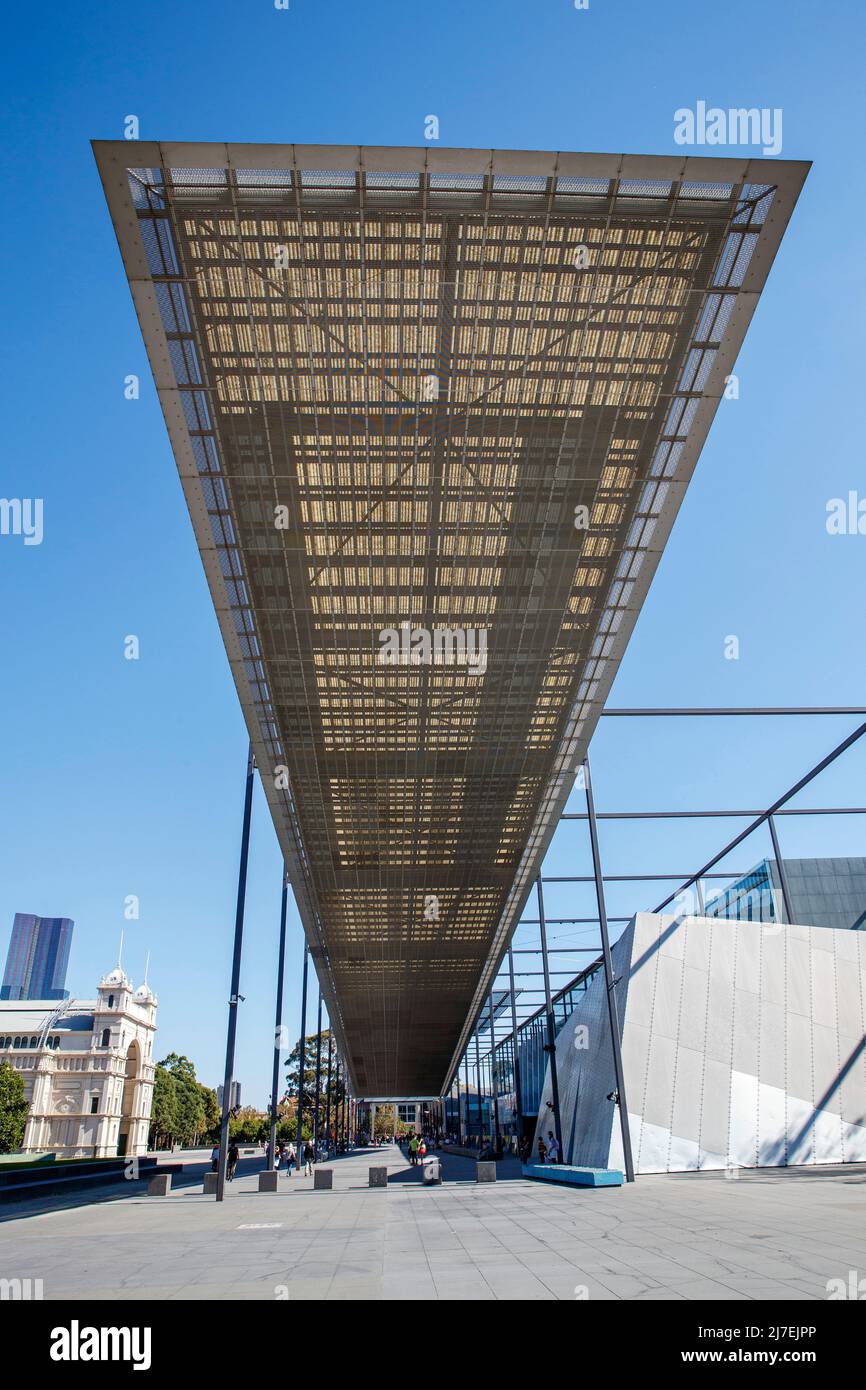 Entrance to Melbourne museum, Melbourne Victoria, Australia, Saturday ...
