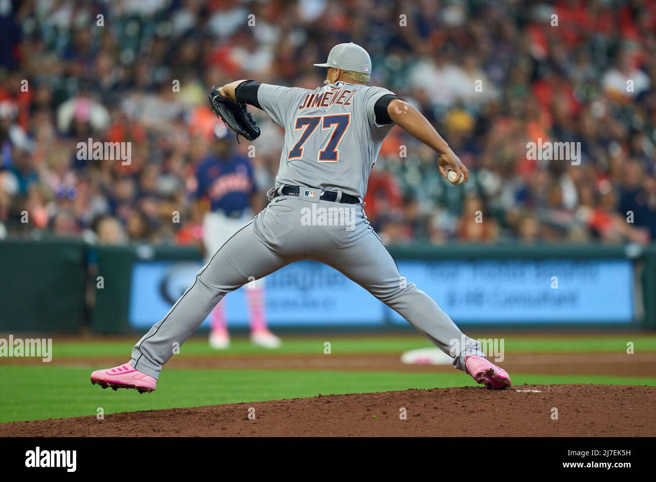 Houston Tx. 08/05/2022, May 8 2022: Detroit pitcher Joe Jimenez (77 ...