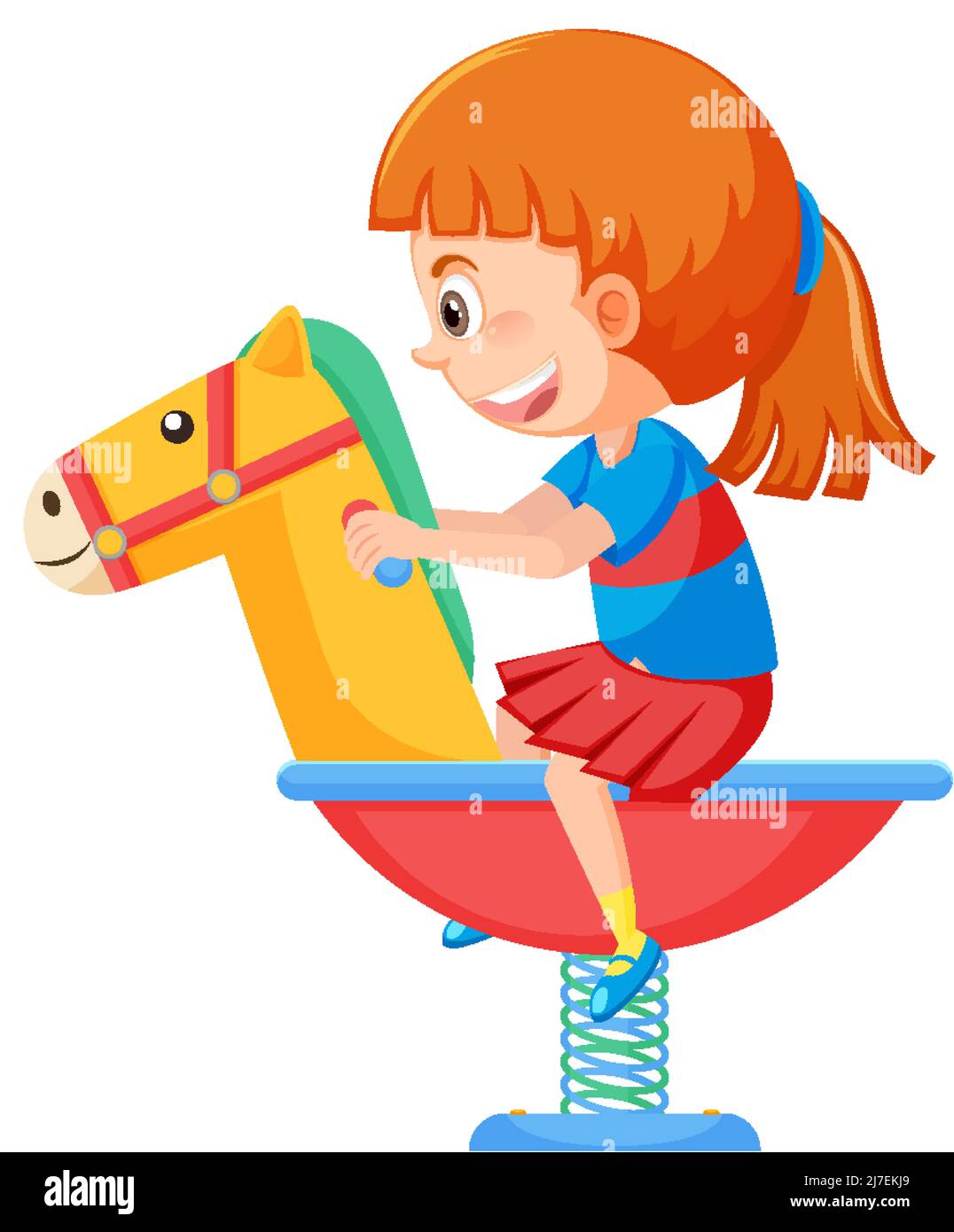 Playground spring ride Stock Vector Images - Alamy