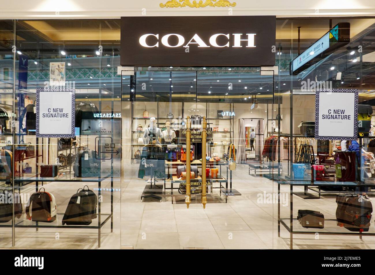 Coach stores are open in Changzhou Stock Photo - Alamy