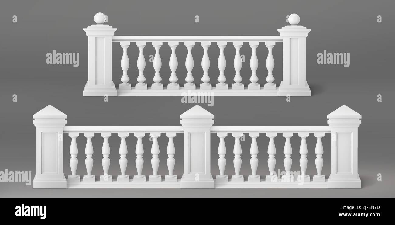 Balcony balustrades Stock Vector Images - Alamy