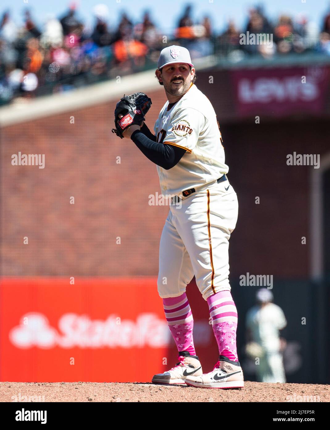May 08 2022 San Francisco CA, U.S.A. San Francisco pitcher Dominic ...