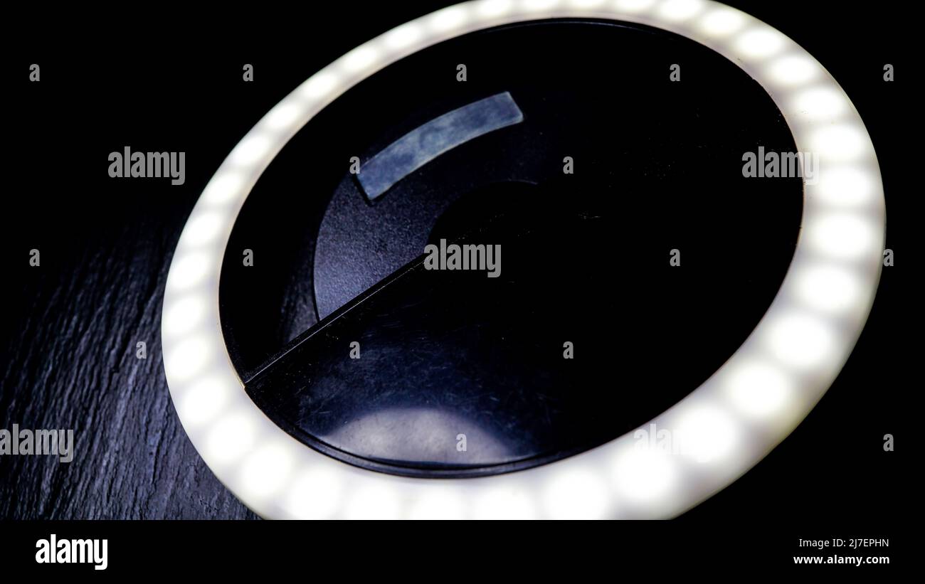 circular led light for portable lighting, object photo shot macro ...