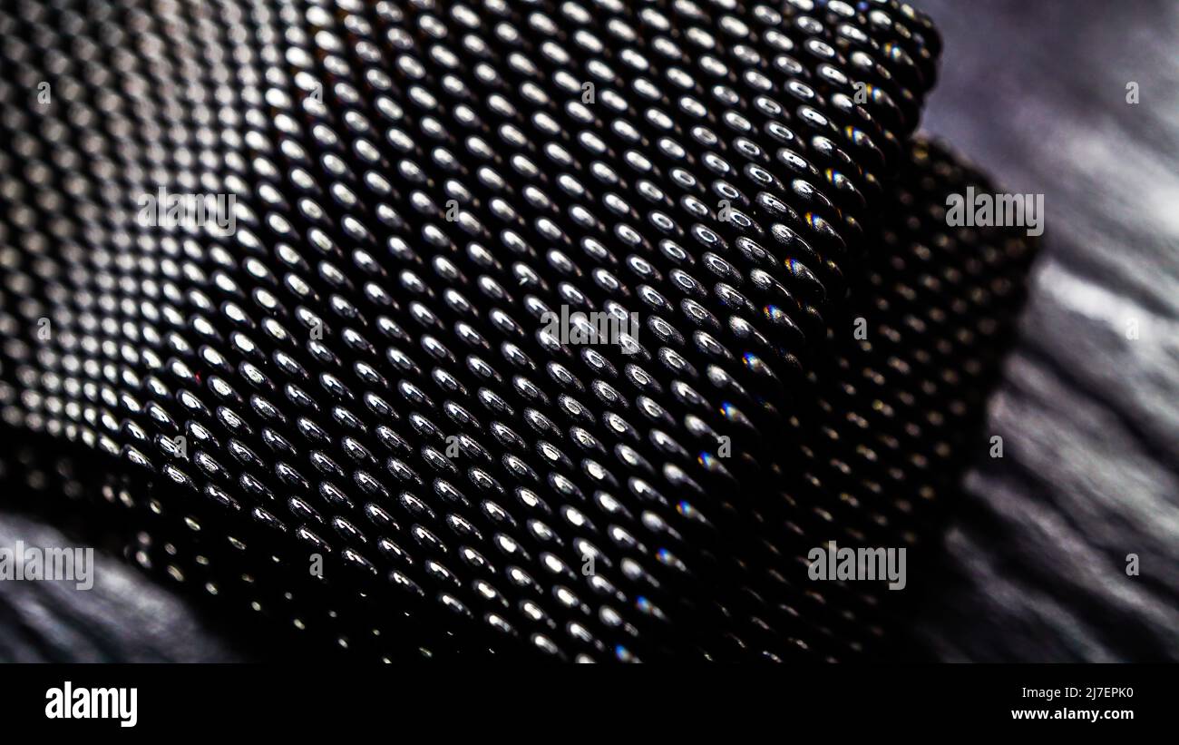 metal watch chain black texture, object photo shot macro photography ...