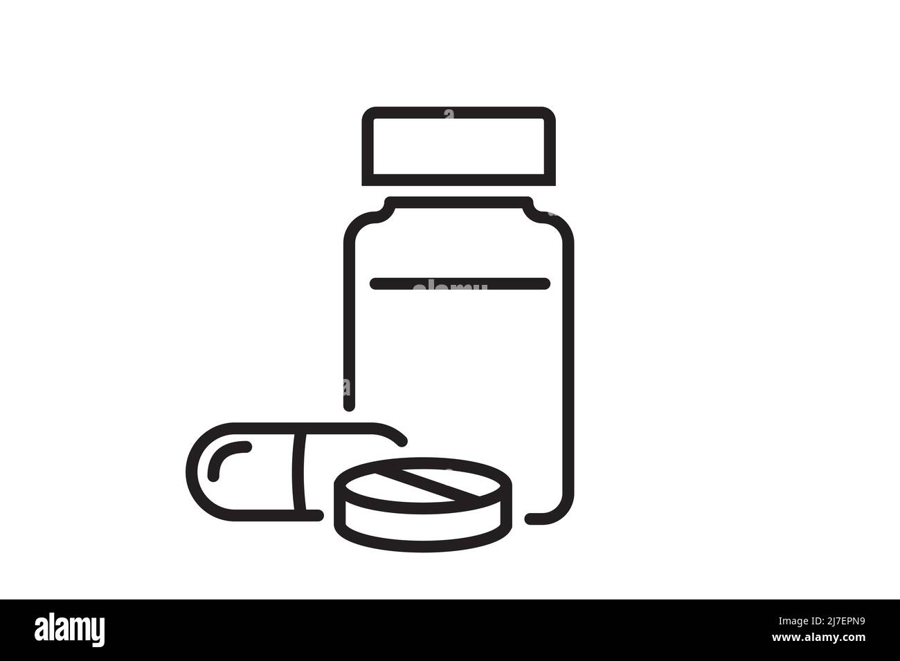 Pill pharmacy medicine icon. Health care tablet antibiotic sign ...