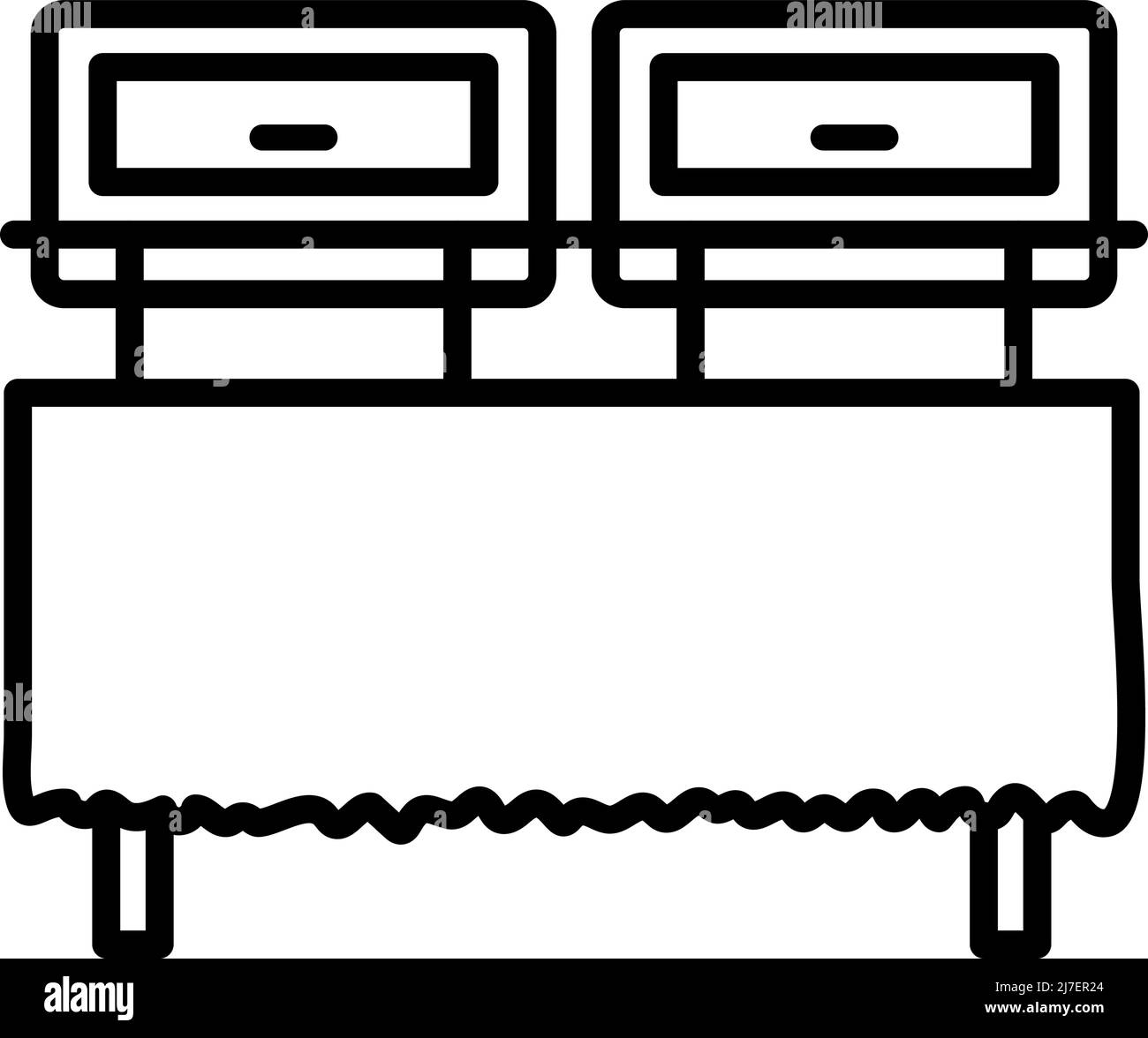 Icon Of Chafing Dish. Bold outline design with editable stroke width ...