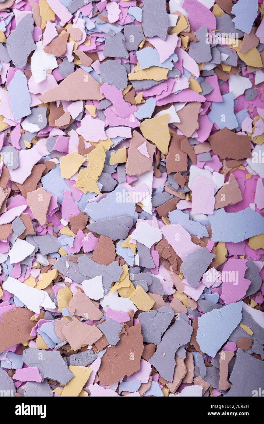 Colorful concrete chips for making terrazzo Stock Photo - Alamy