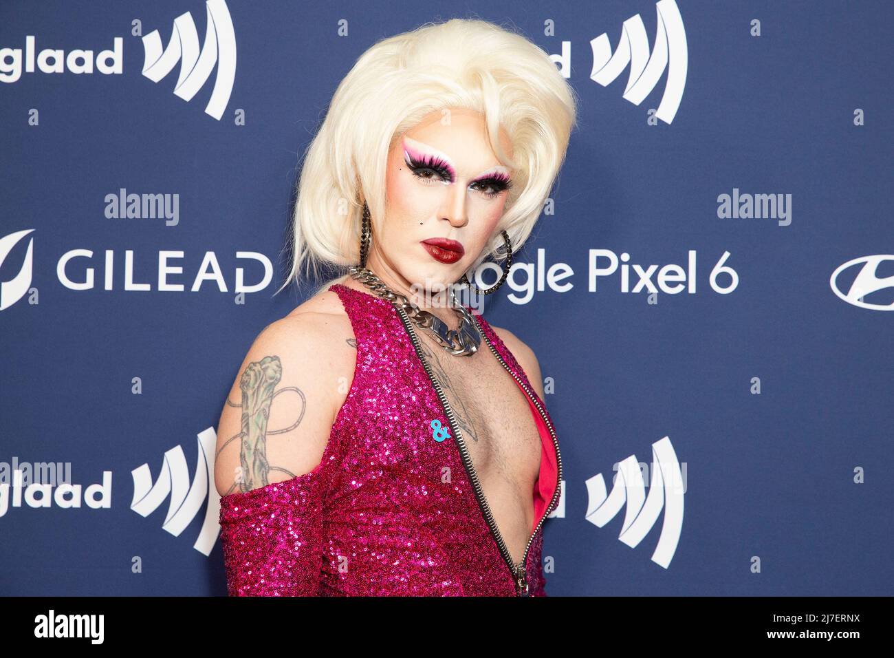CT Hedden attends 33rd Annual GLAAD Media Awards at Hilton Midtown ...