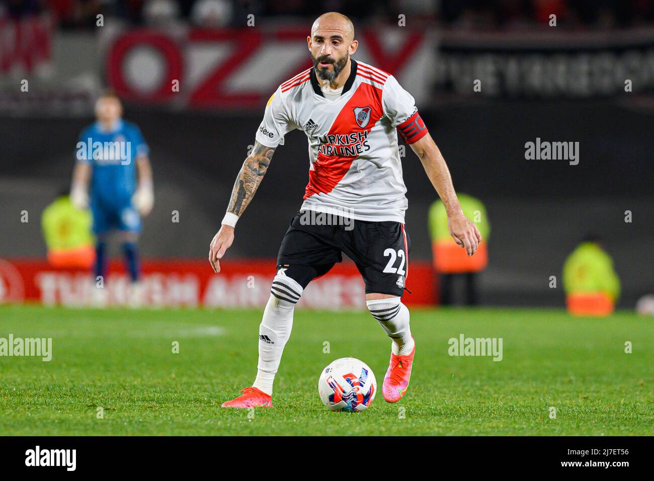 Buenos Aires, Argentina. 08th May, 2022. Javier Pinola of River Plate ...