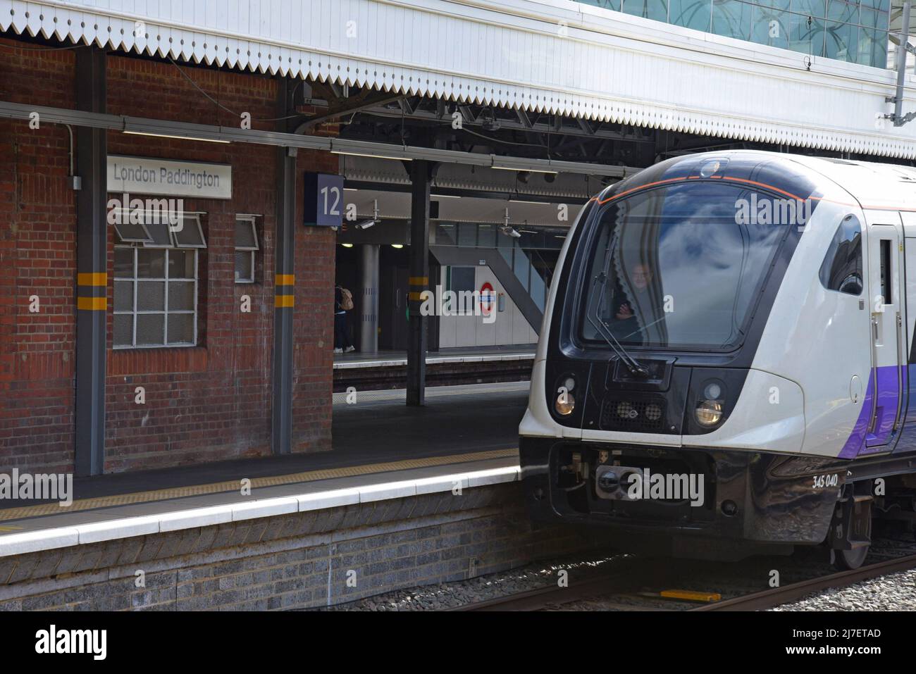 TFL Rail Class 345 Aventra trains at Paddington Station, running the Western leg of the new ...