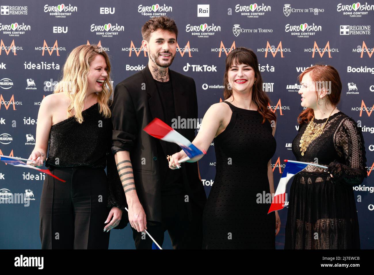 Turin, Italy, 08/05/2022, Alan and Ahez for France attends the opening ...