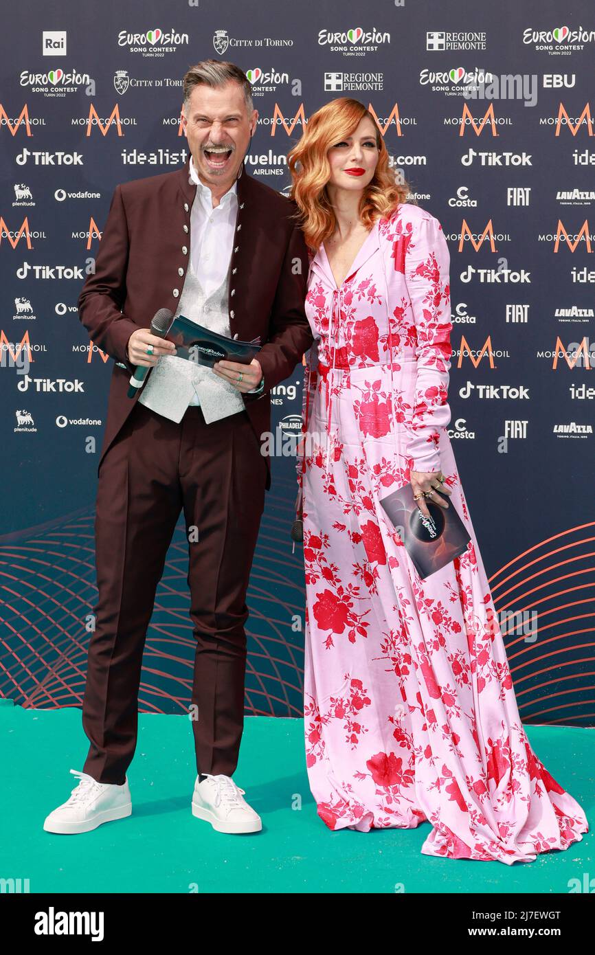 Turin, Italy, 08/05/2022, Carolina Di Domenico, Gabriele Corsi attend ...
