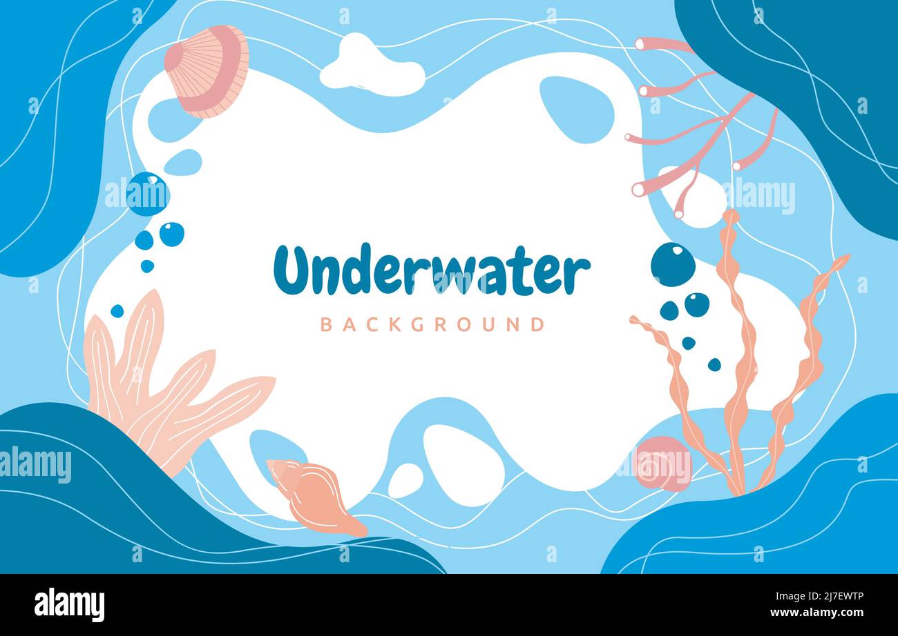 Blue ocean and seaweed background hi-res stock photography and images ...