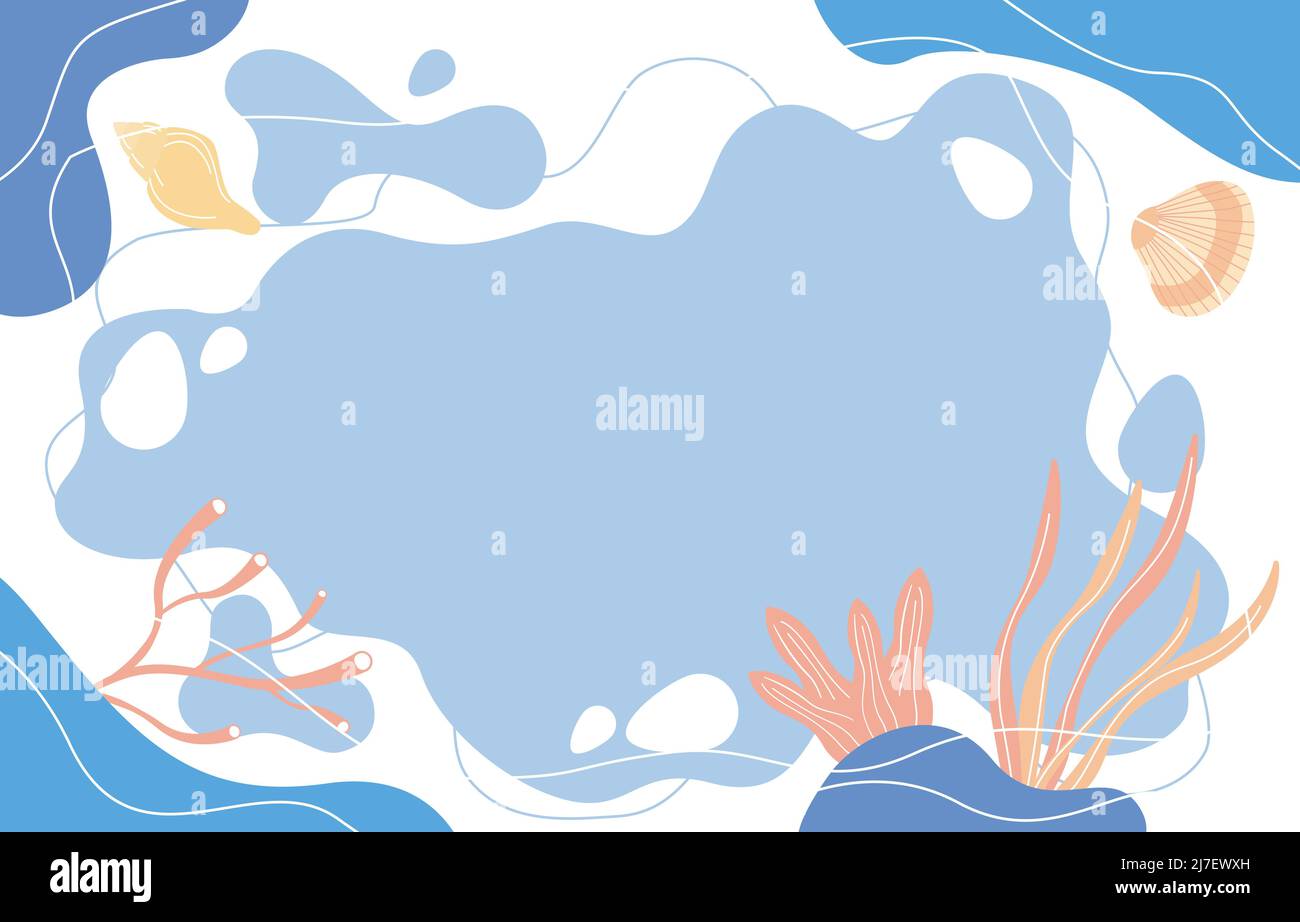 Underwater design template Stock Vector Images - Alamy