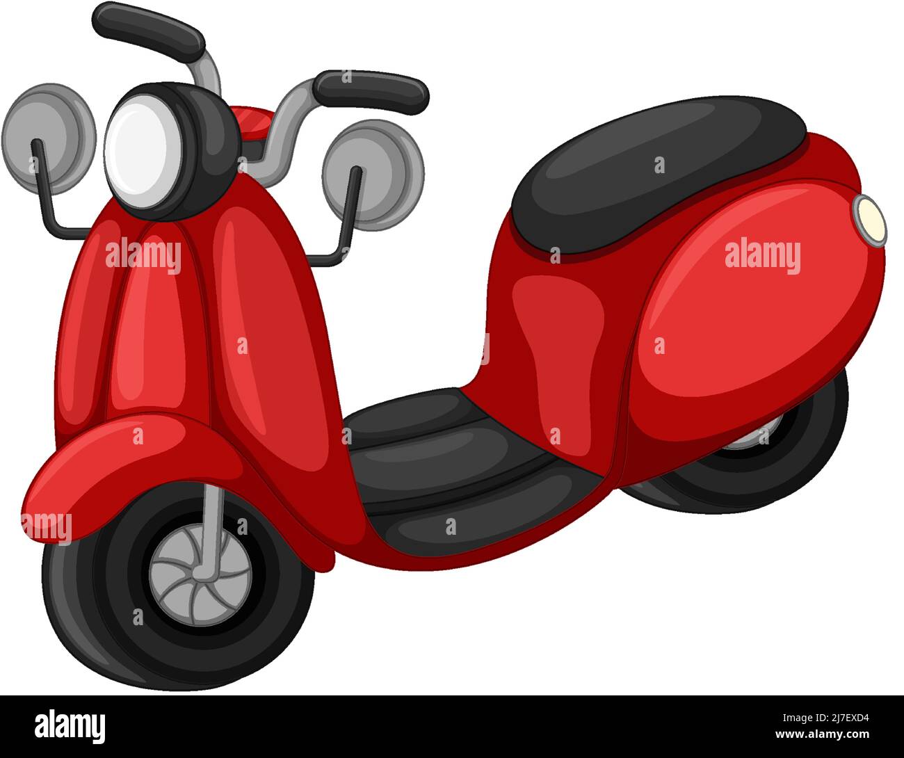 Isolated scooter in cartoon design illustration Stock Vector Image ...