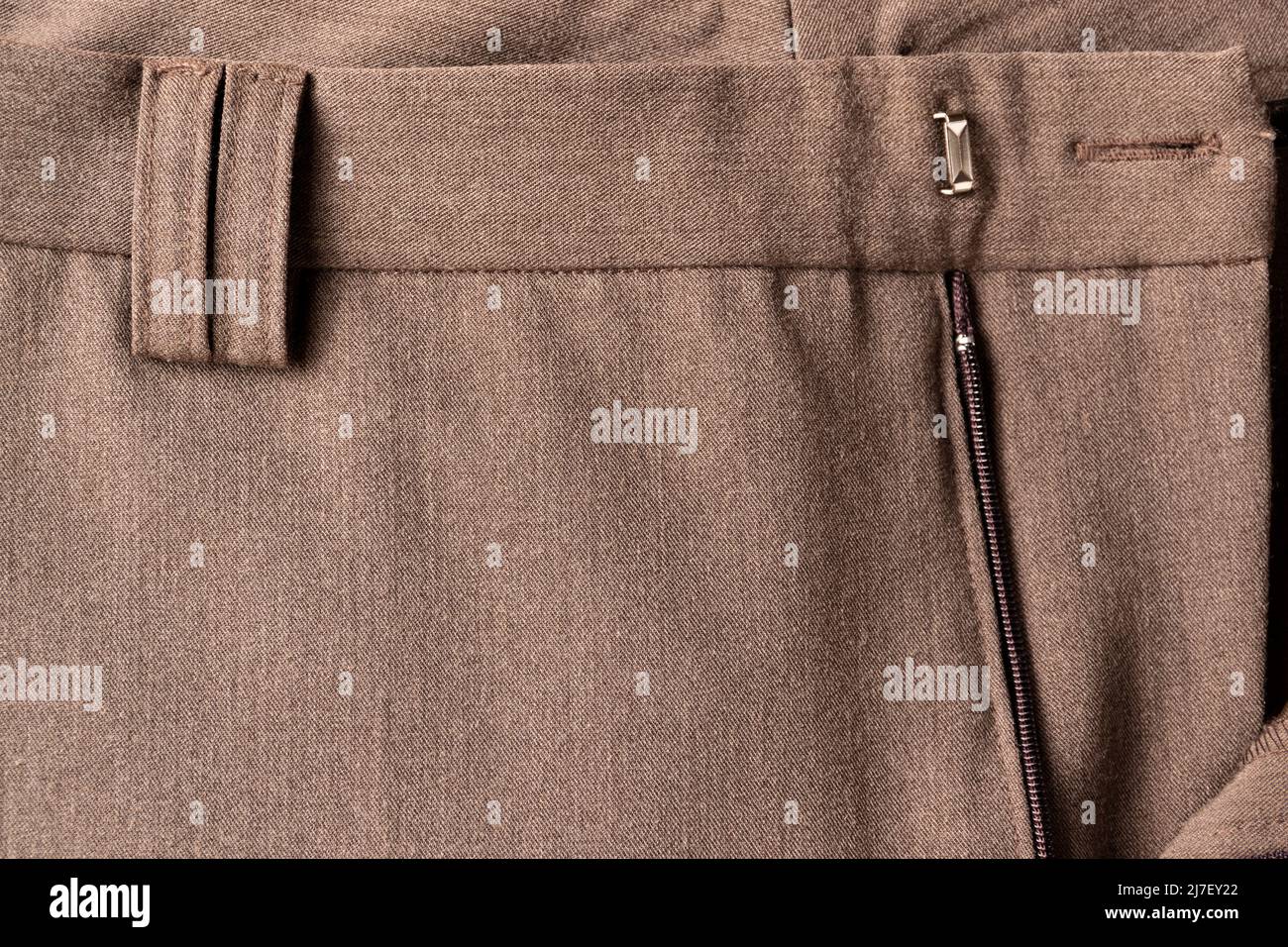 Pants closure, detail of the seam of the clothes Stock Photo - Alamy