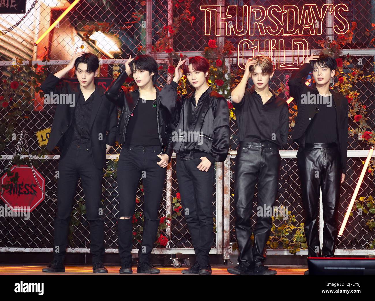 Seoul, South Korea, 09th May, 2022. TXT releases new mini album South Korean boy band Tomorrow ...