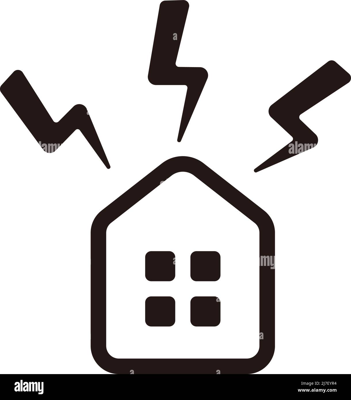 Apartment houses icon vector Cut Out Stock Images & Pictures - Alamy