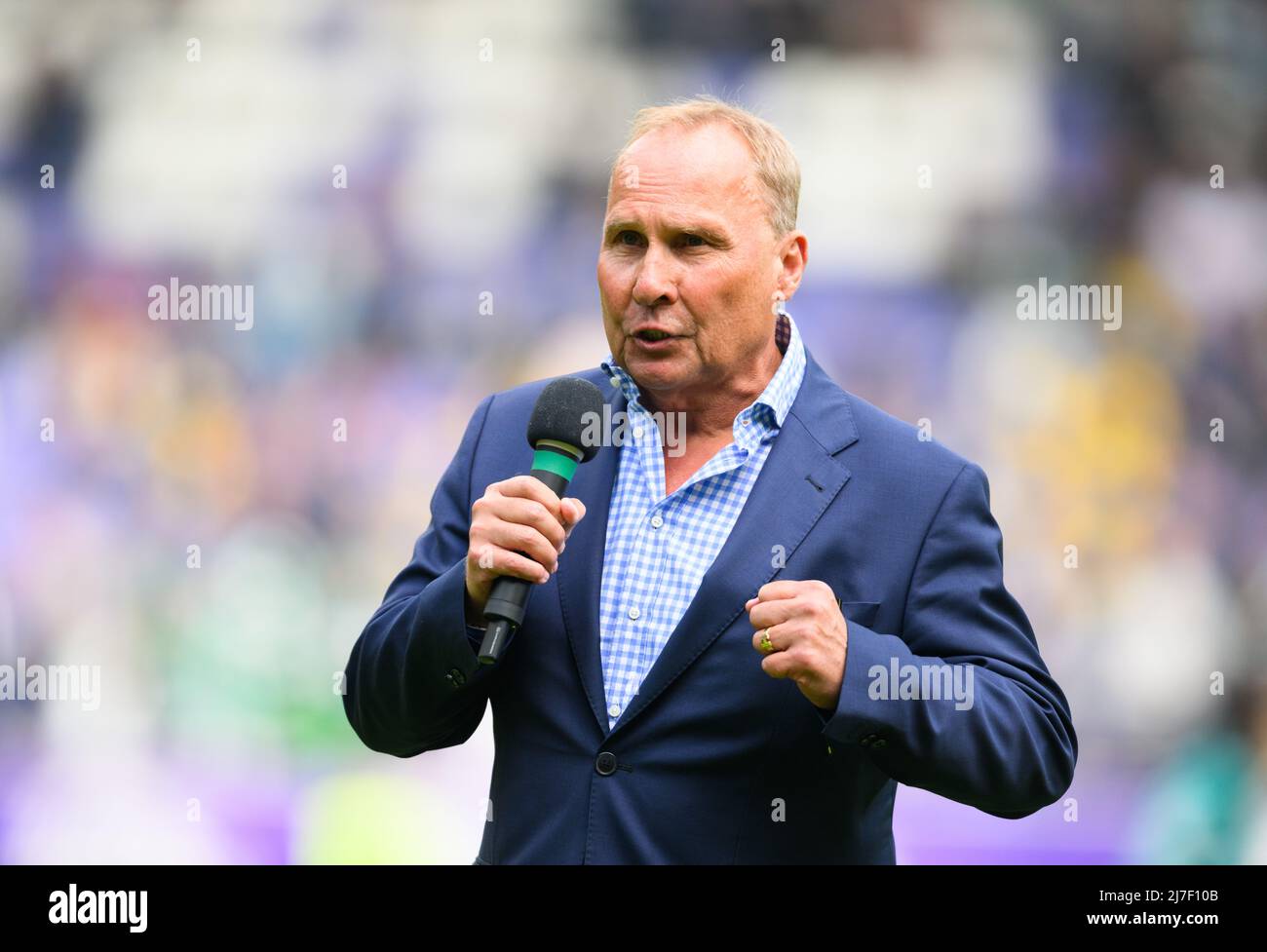 Aue, Germany. 08th May, 2022. Soccer: 2nd Bundesliga, FC Erzgebirge Aue ...