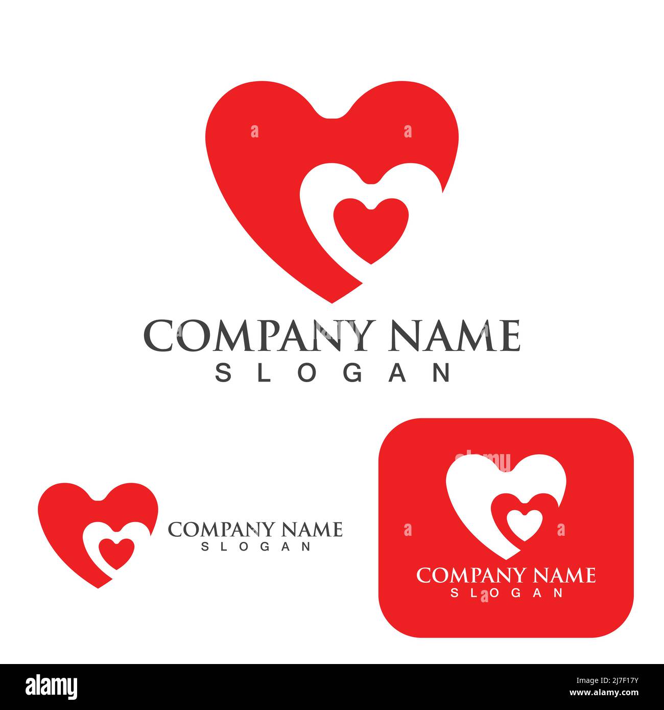 Love logo Vector icon illustration design Template Stock Vector Image ...