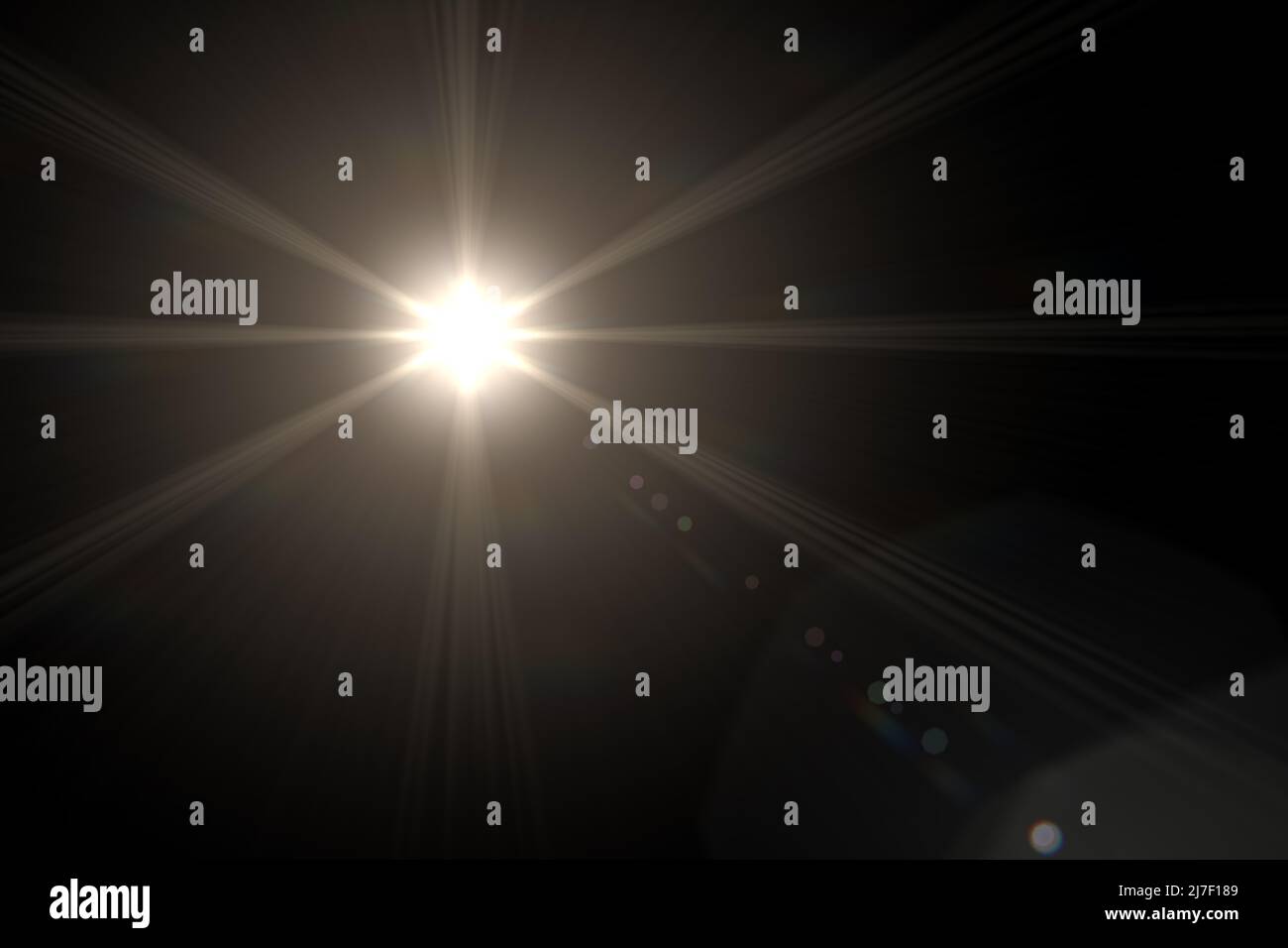 Abstract natural sun flare on the black Stock Photo - Alamy