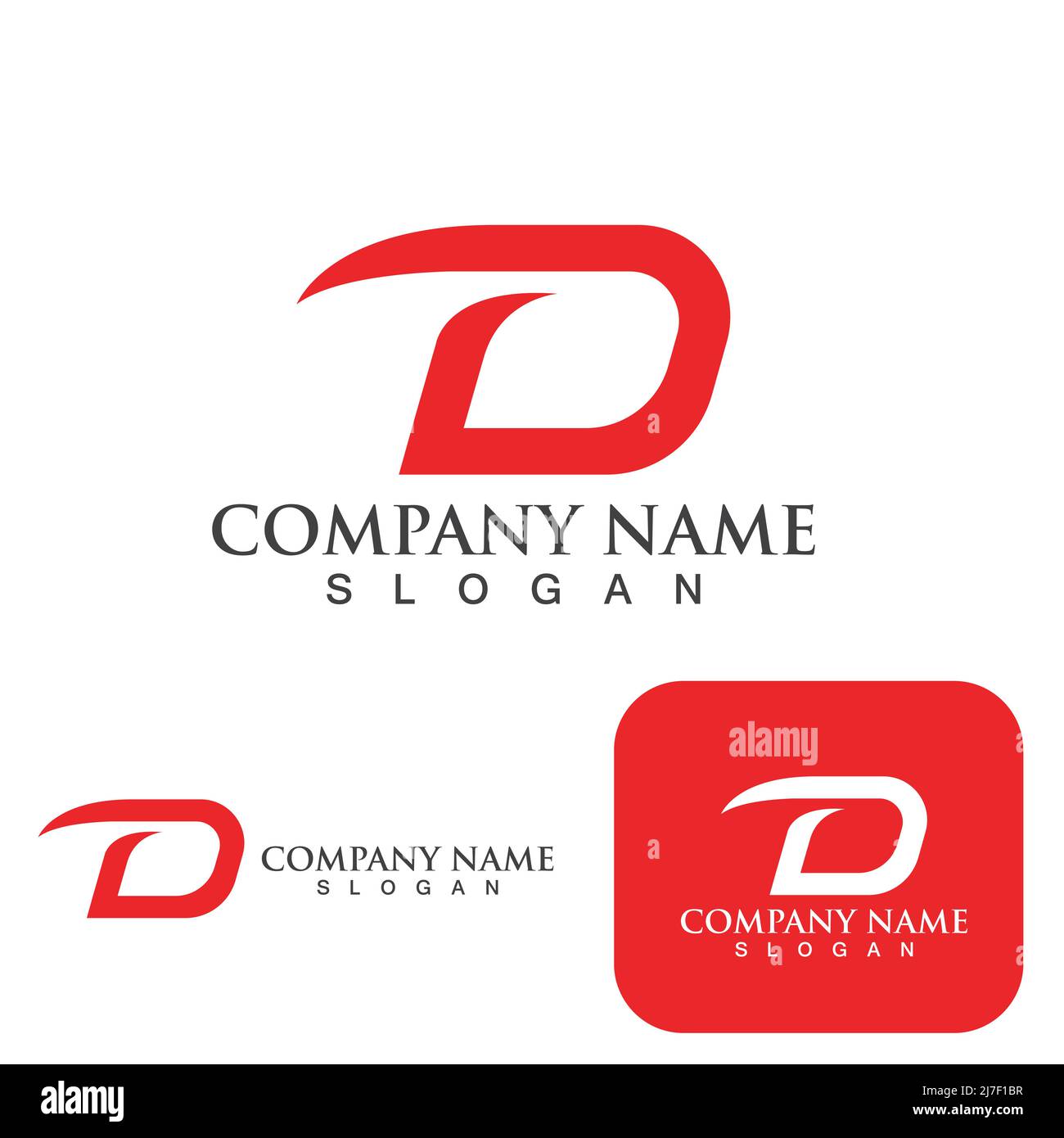 D logo vector icon illustration design Stock Vector Image & Art - Alamy