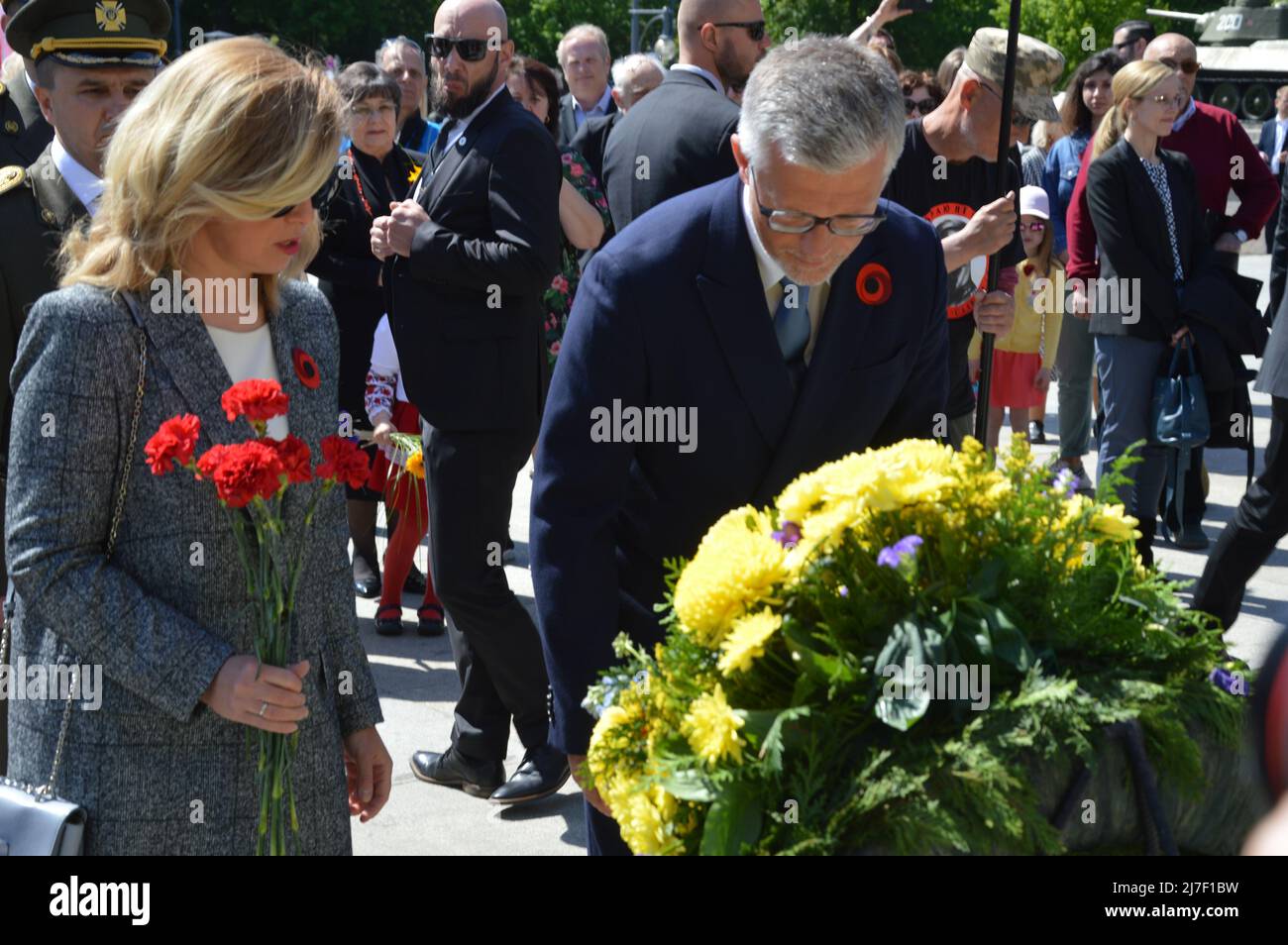 Ambassador of Ukraine to Germany Andrij Melnyk and his wife Switlana ...