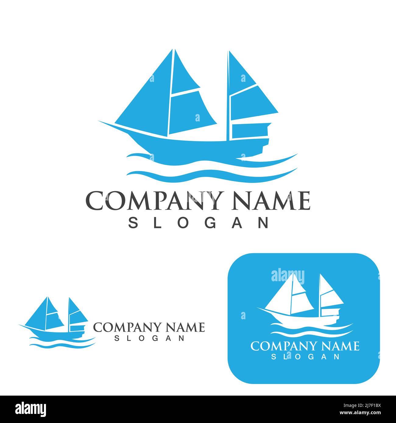 Sailing boat logo and symbol vector Stock Vector Image & Art - Alamy