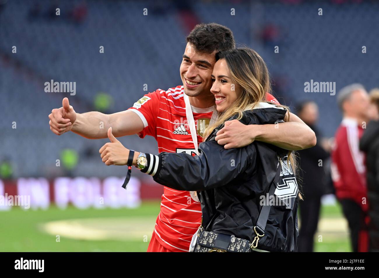 Marc ROCA (FC Bayern Munich) with girlfriend GALA. Football 1st ...