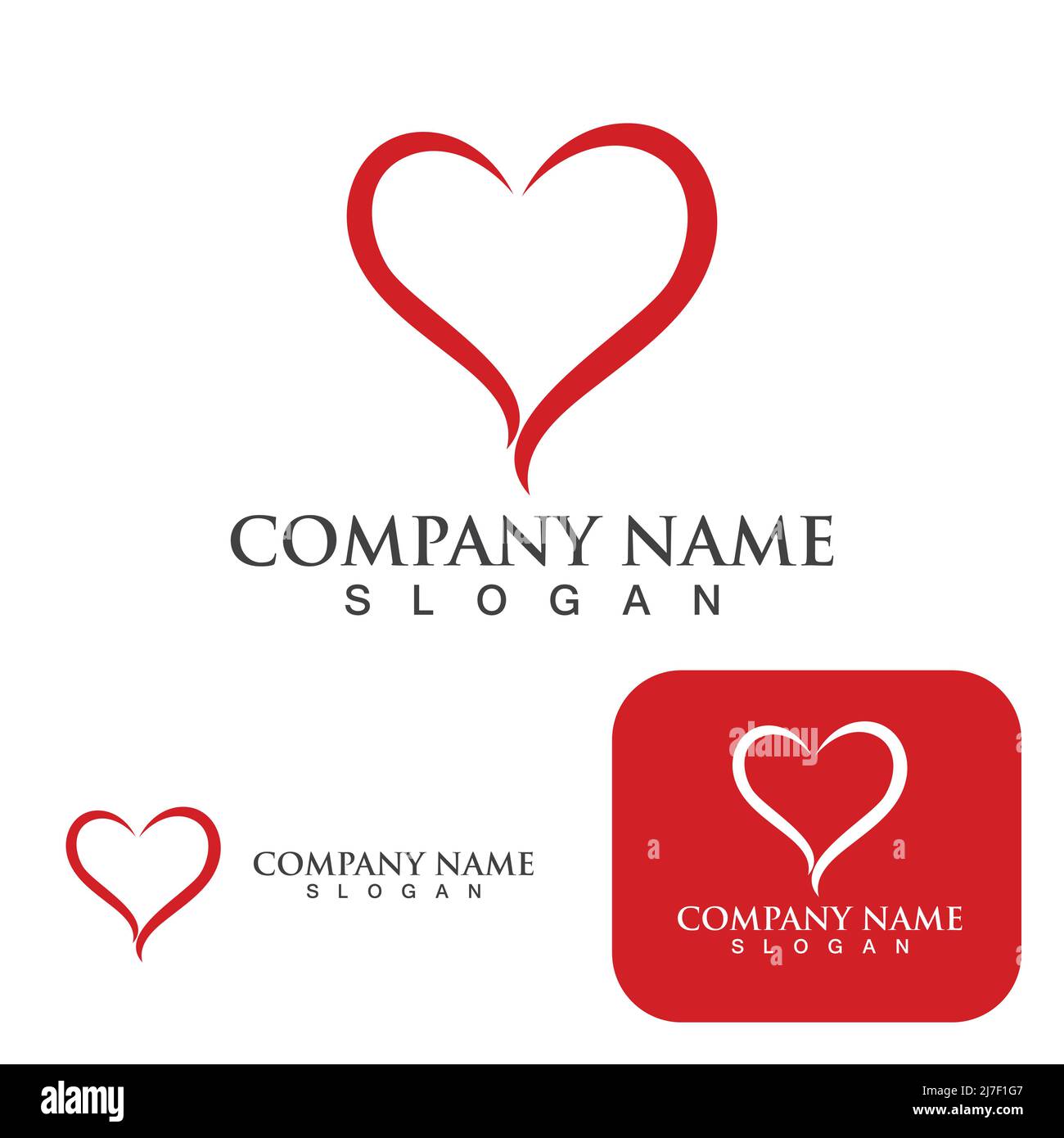 Love logo Vector icon illustration design Template Stock Vector Image ...