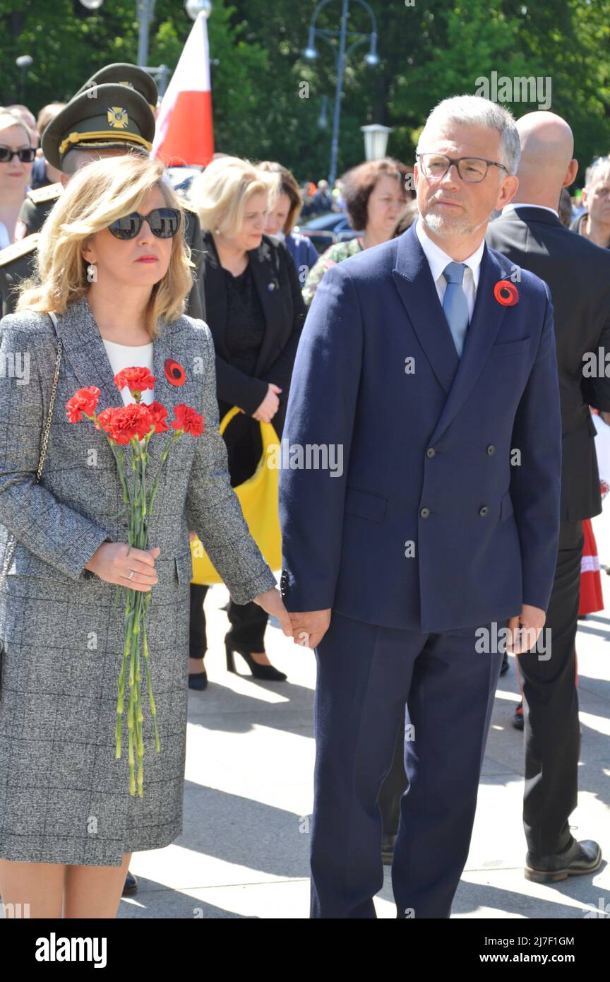 Ambassador of Ukraine to Germany Andrij Melnyk and his wife Switlana ...