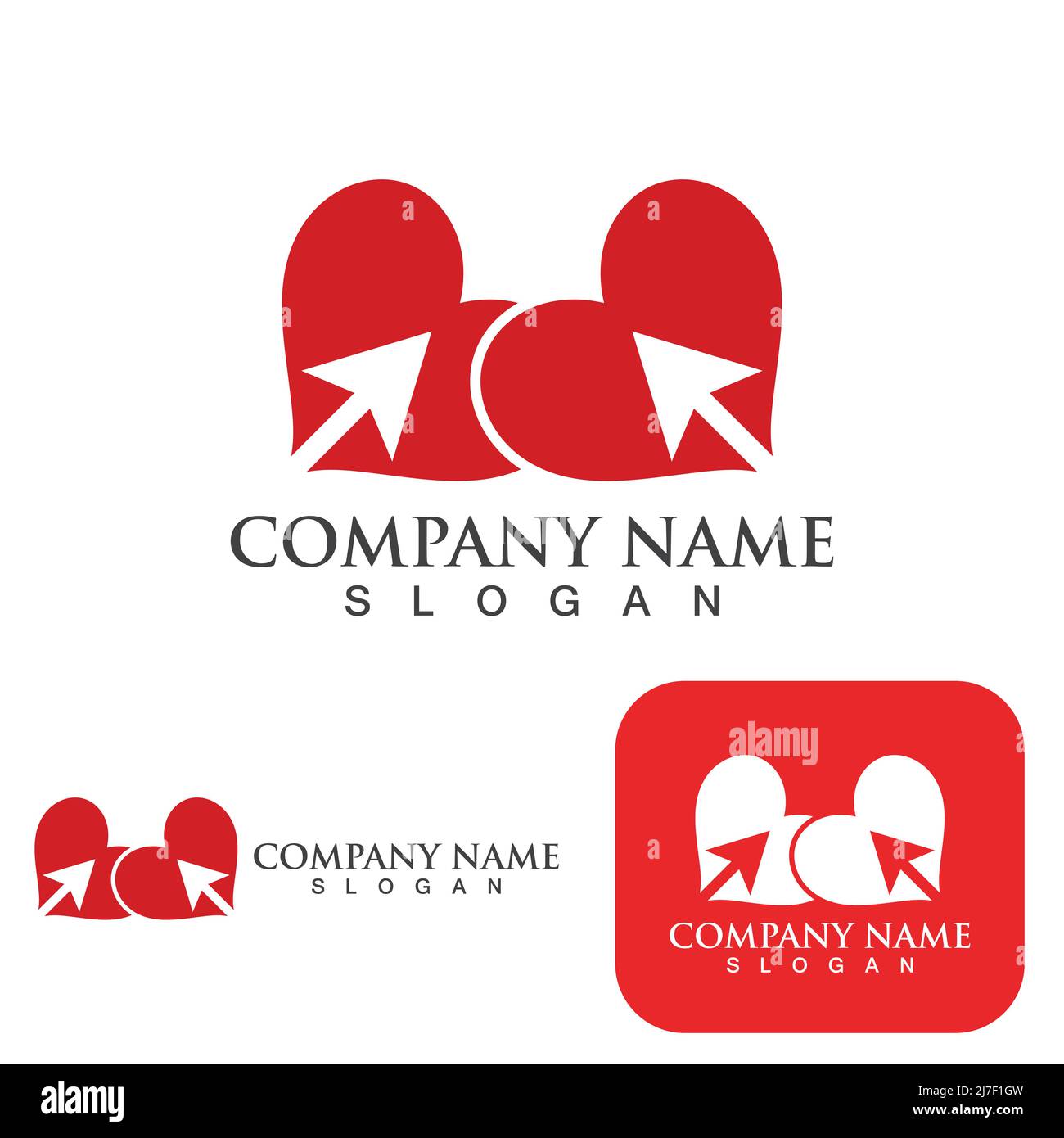 Love logo Vector icon illustration design Template Stock Vector Image ...