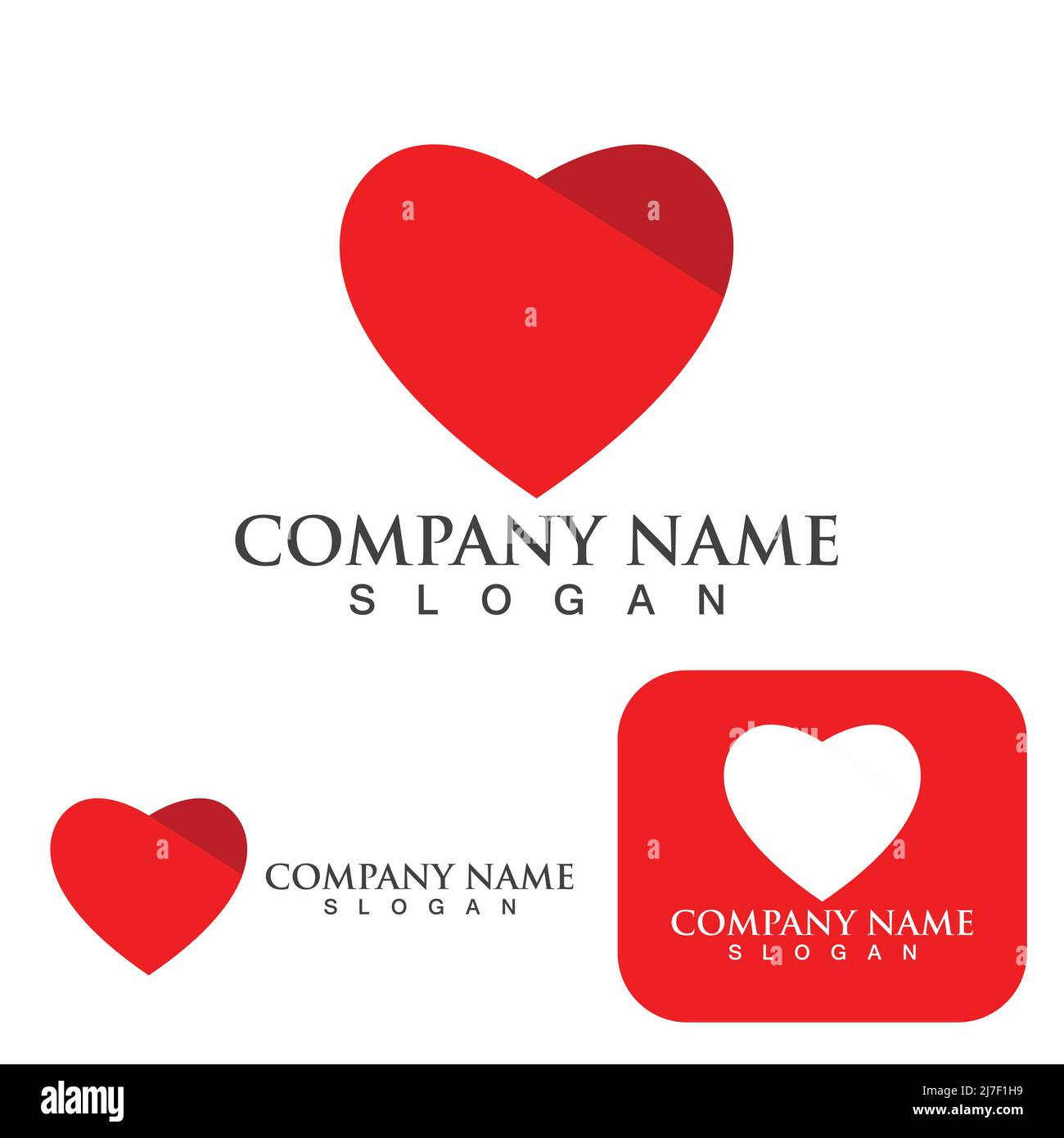 Love logo Vector icon illustration design Template Stock Vector Image ...
