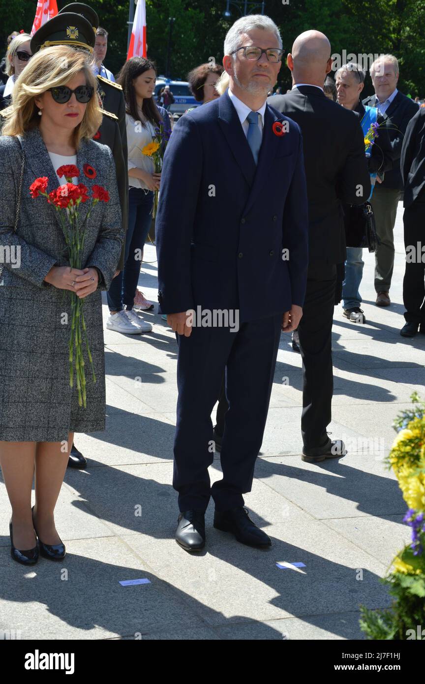 Ambassador of Ukraine to Germany Andrij Melnyk and his wife Switlana ...