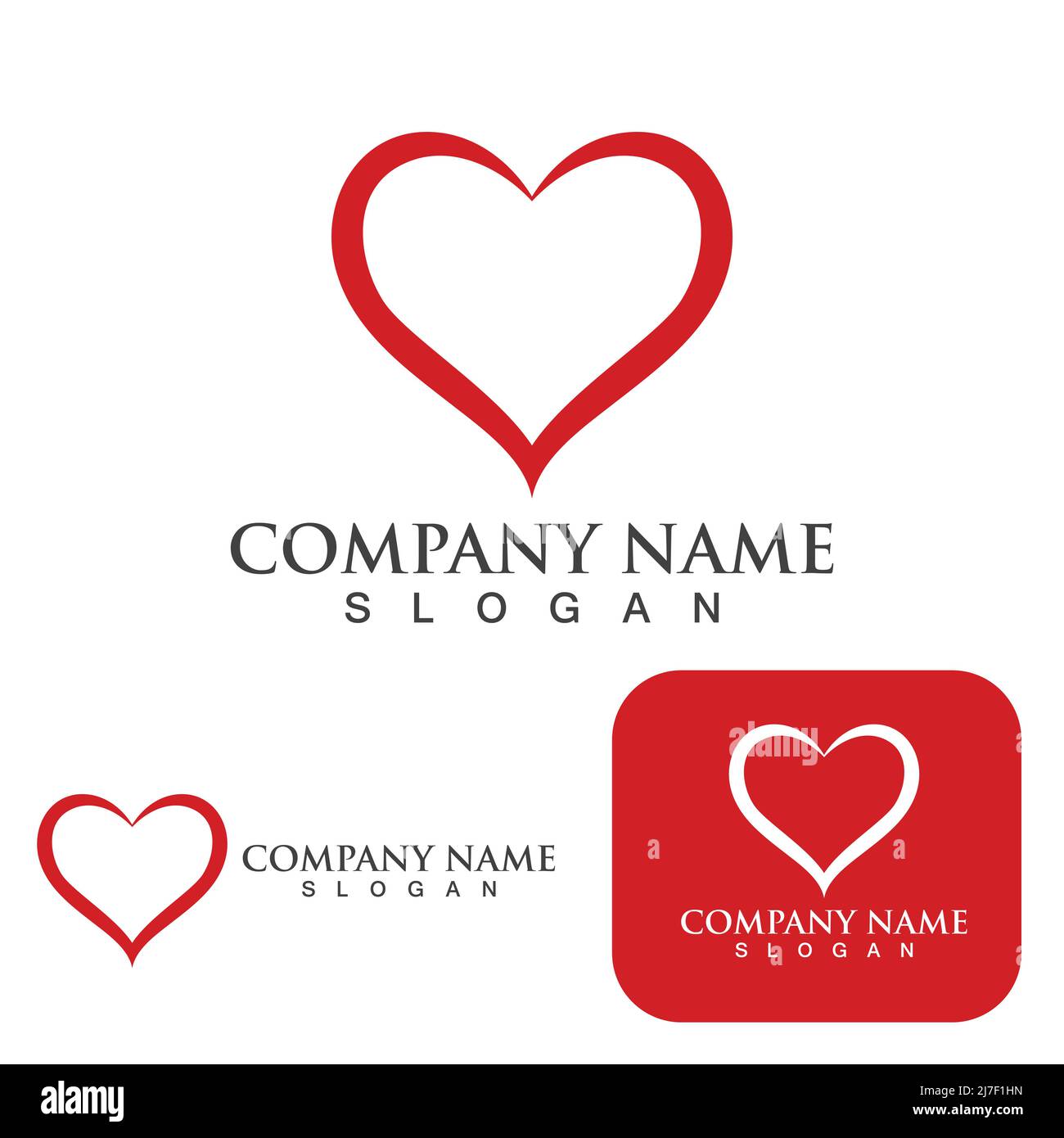 Love logo Vector icon illustration design Template Stock Vector Image ...