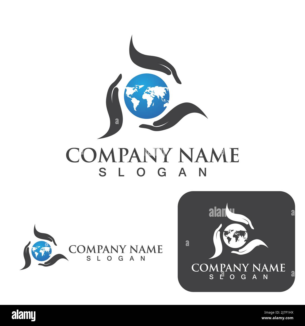 World globe logo and symbol vector Stock Vector Image & Art - Alamy