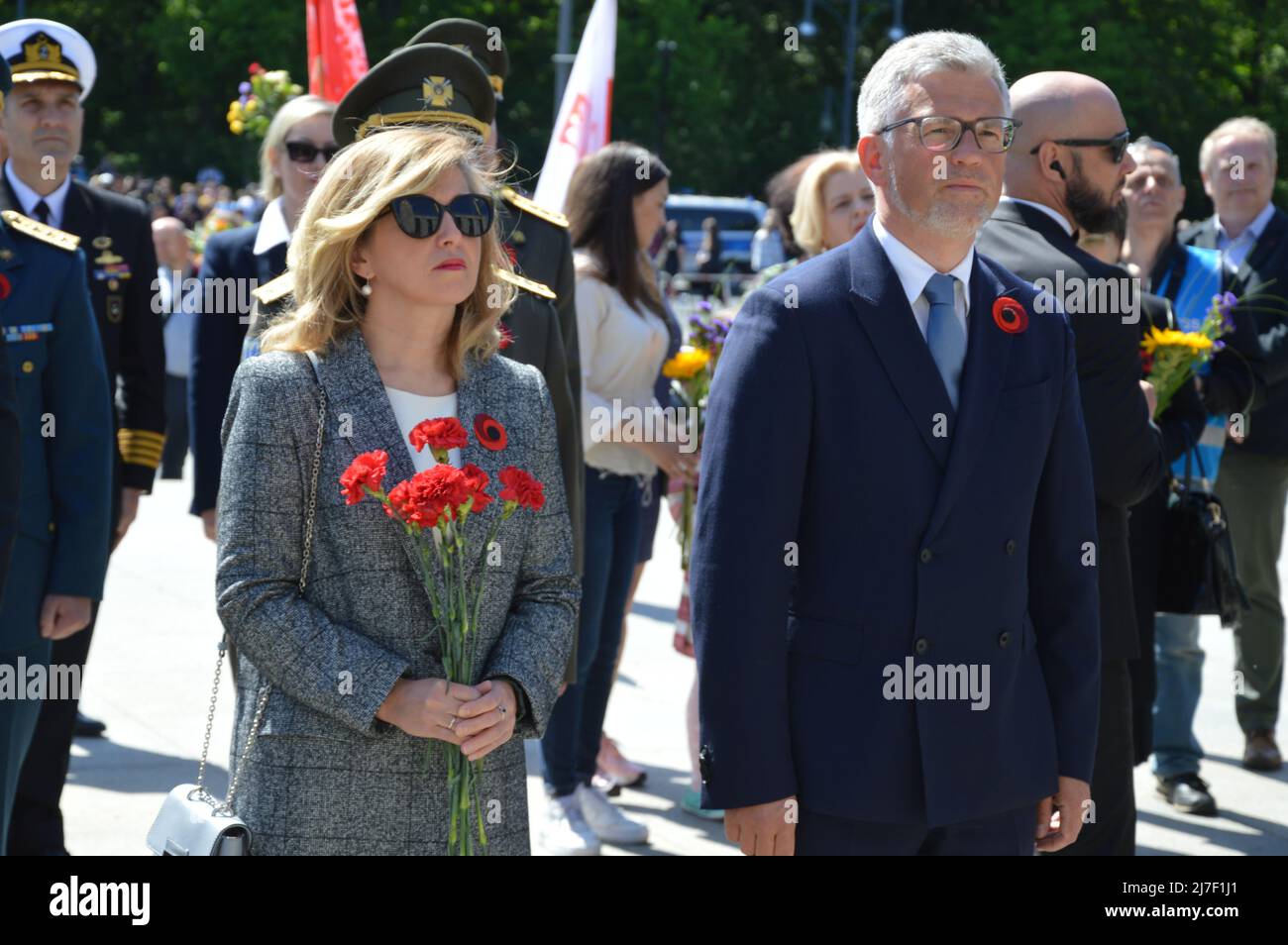 Ambassador of Ukraine to Germany Andrij Melnyk and his wife Switlana ...