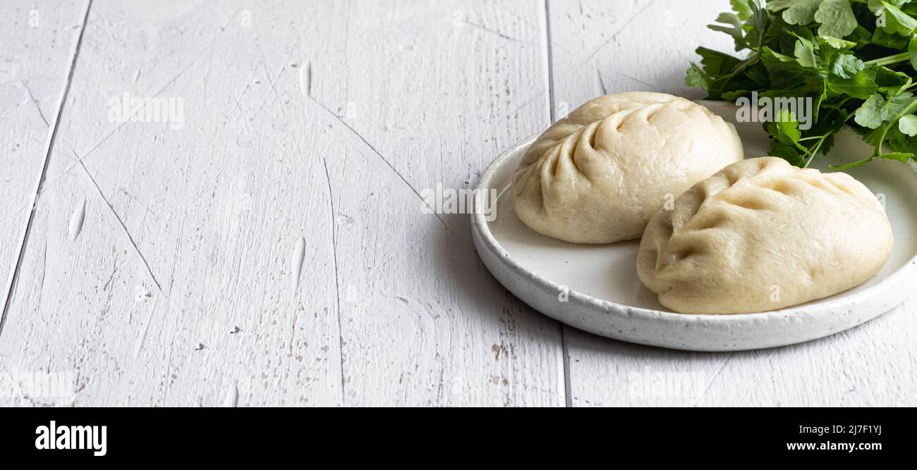 Traditional Korean steamed pie, pyanse or pigodi Stock Photo - Alamy