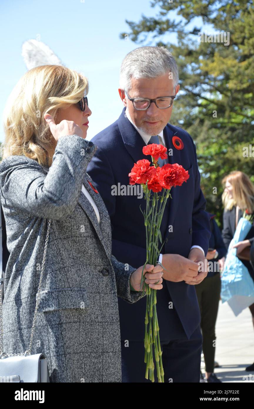 Ambassador of Ukraine to Germany Andrij Melnyk and his wife Switlana ...