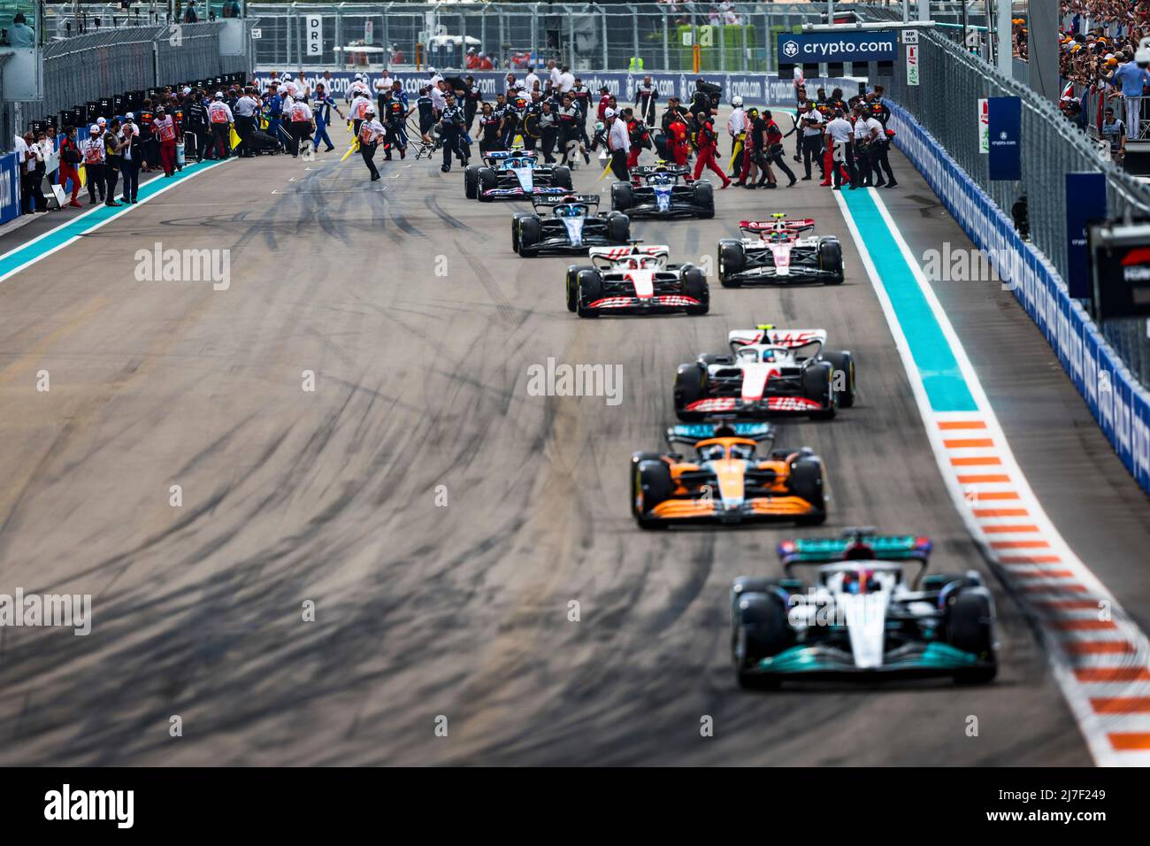 Starting grid, F1 Grand Prix of Miami at Miami International Autodrome ...