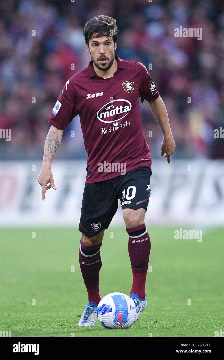 Salerno, Italy. 08th May, 2022. Simone Verdi of US Salernitana 1919 ...