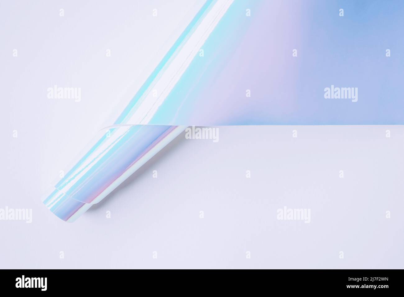 Image of surreal curved object with volume in iridiscent pastel colors ...