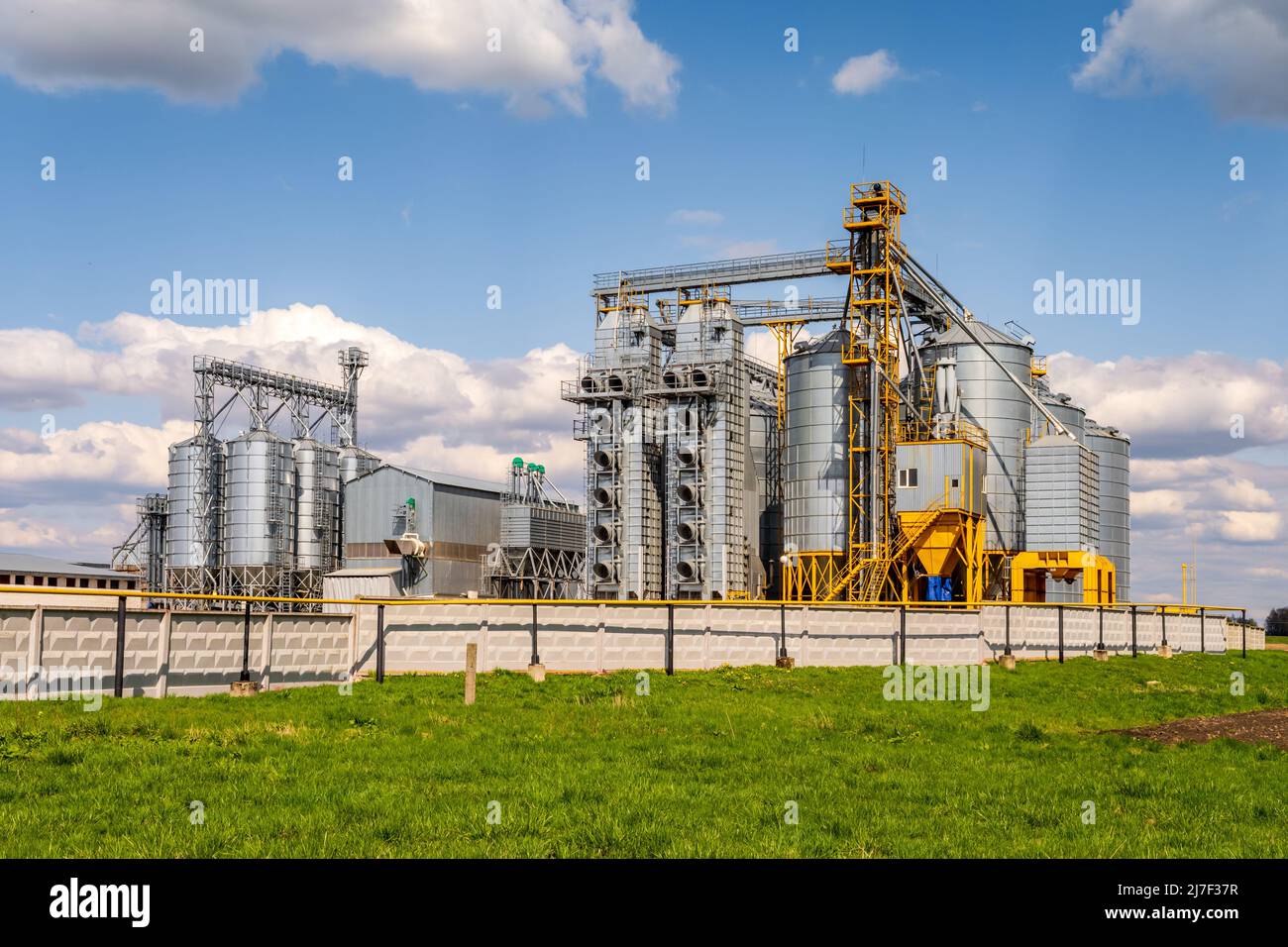 agro silos granary elevator on agro-processing manufacturing plant for ...
