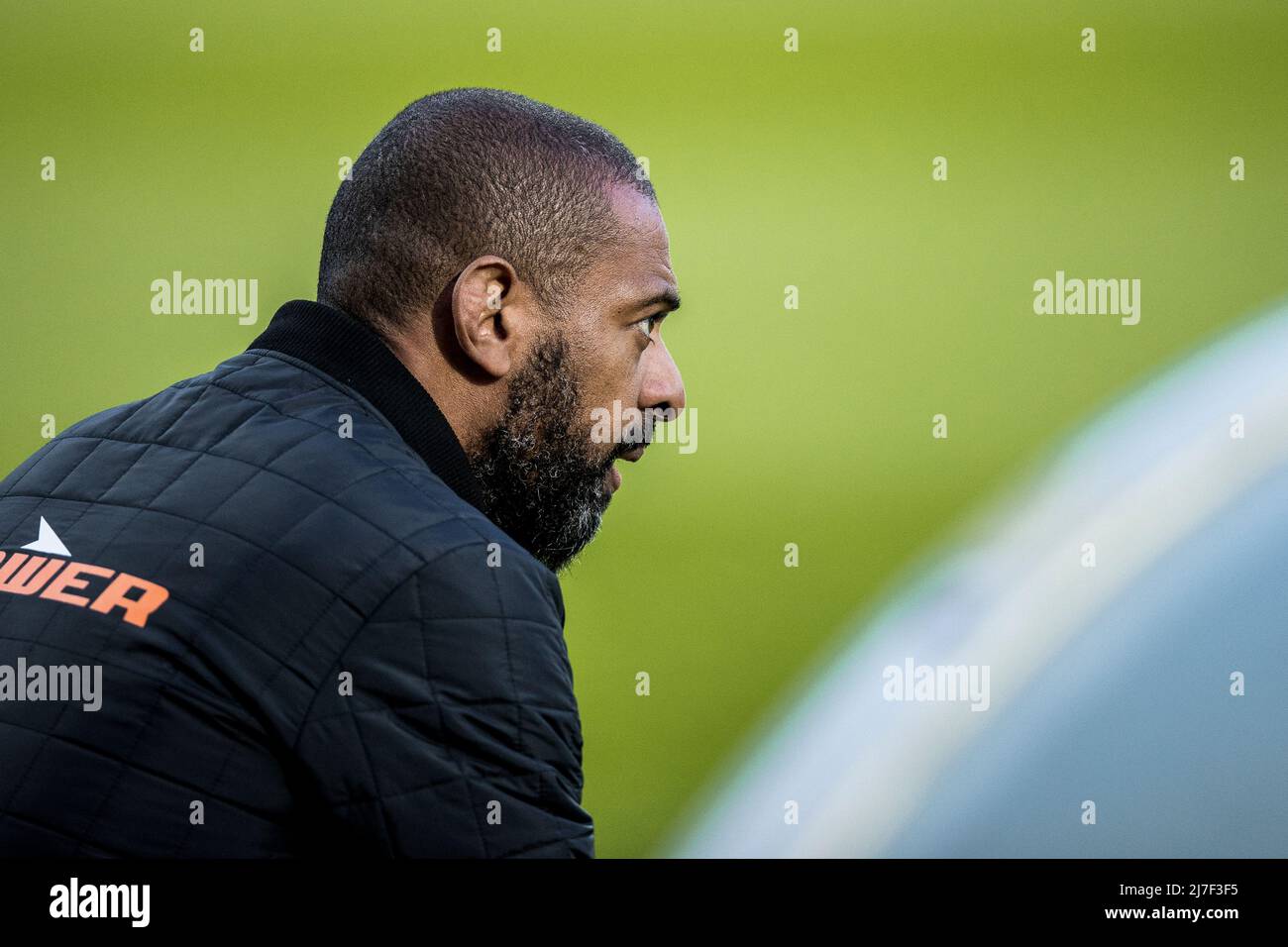 Aarhus, Denmark. 08th May, 2022. Head coach David Nielsen of AGF seen ...