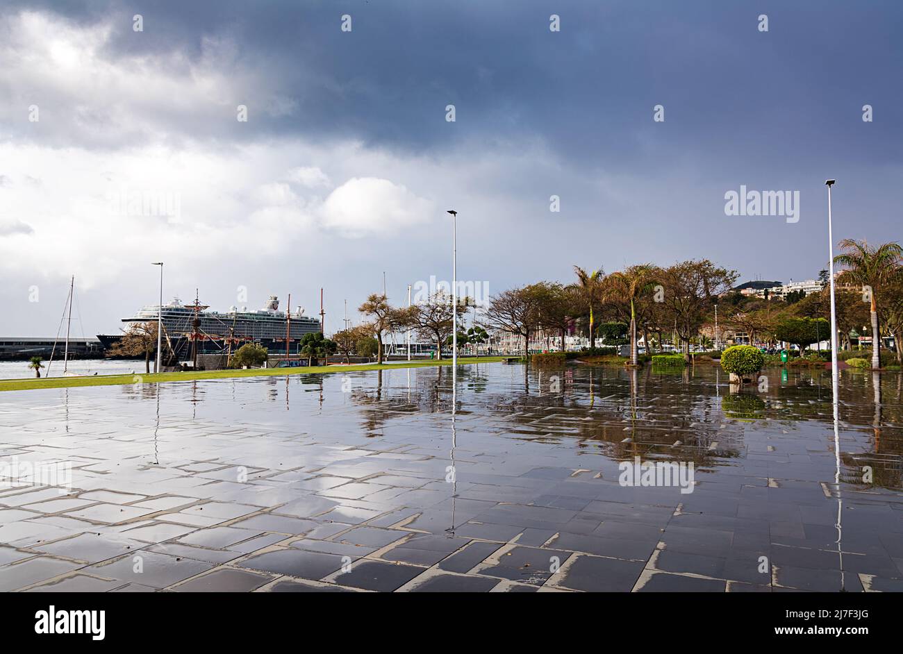 FUNCHAL, MADEIRA ISLAND - February 20, 2022: Urban landscape ...